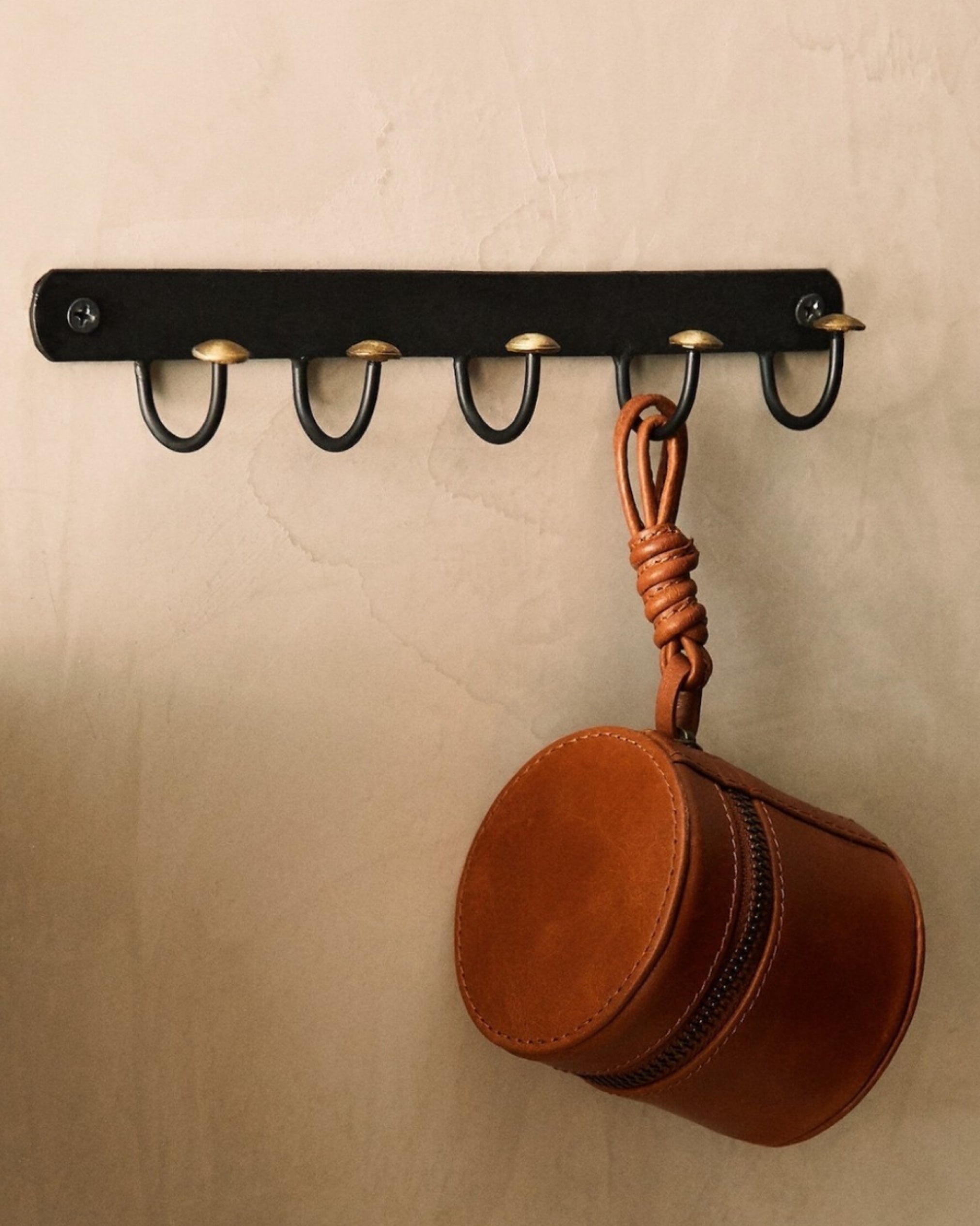 Rack with 5 Golden Hooks – HÉAS