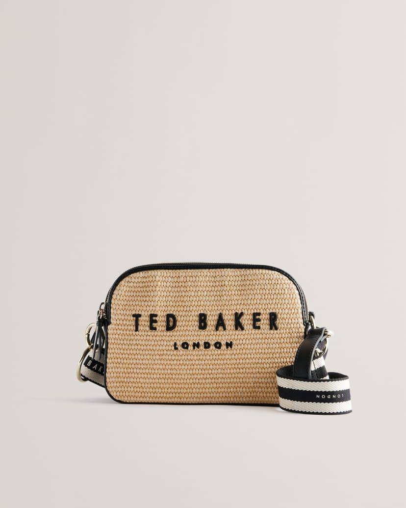 Ted Baker Stelio Embroidered Raffia Webbing Camera Bag In Black – HÉAS